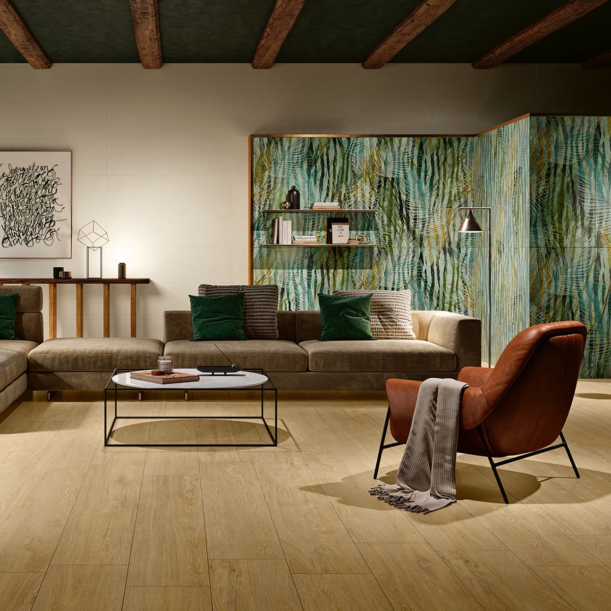 Rainforest Green - Green Marble Effect Tile - Revigrés